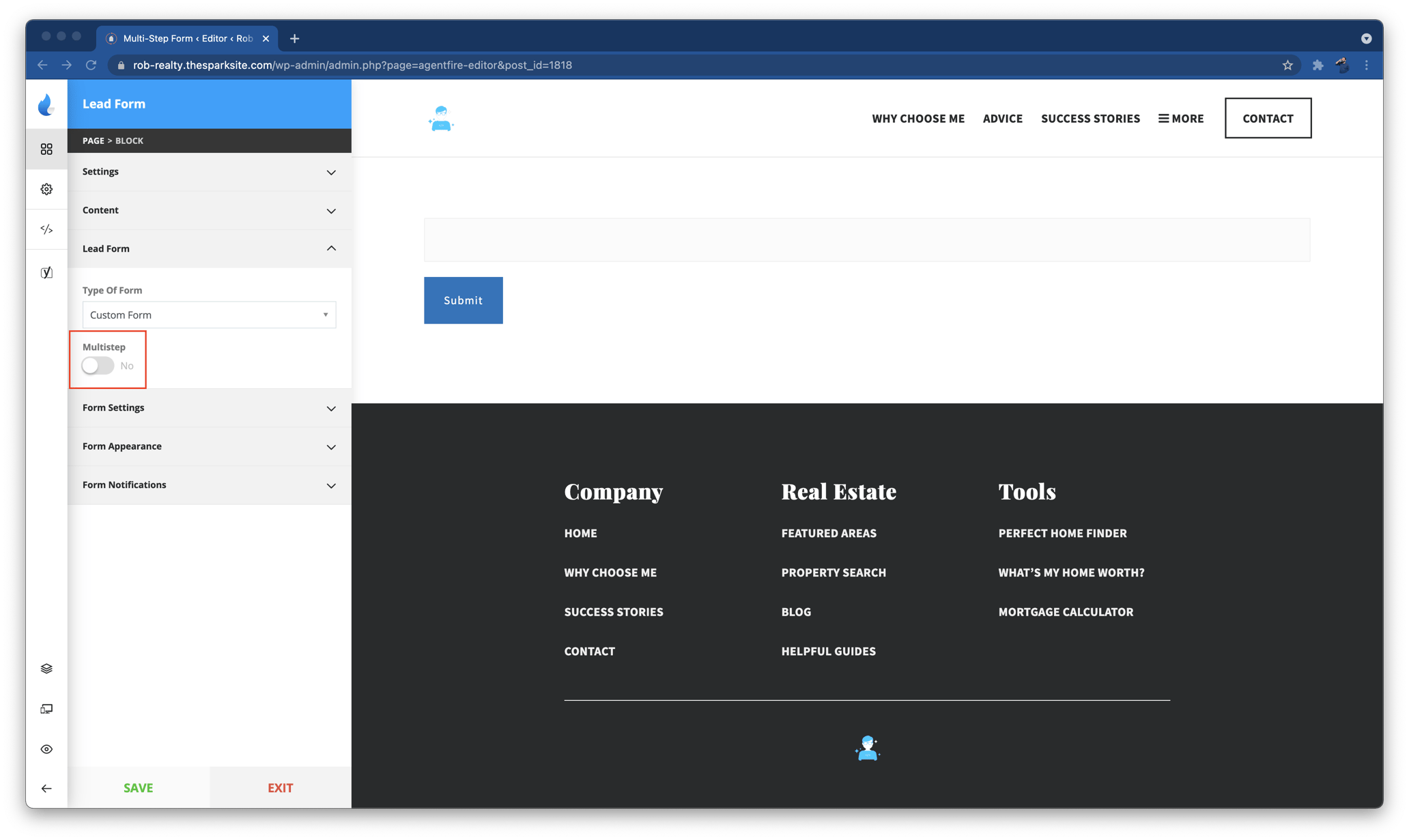 Lead Forms: Multi-Step Form