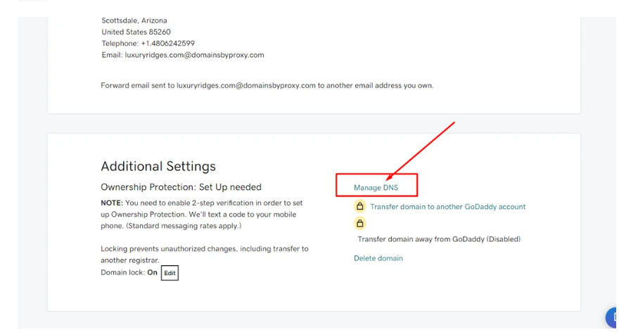 How to change Nameservers using GoDaddy