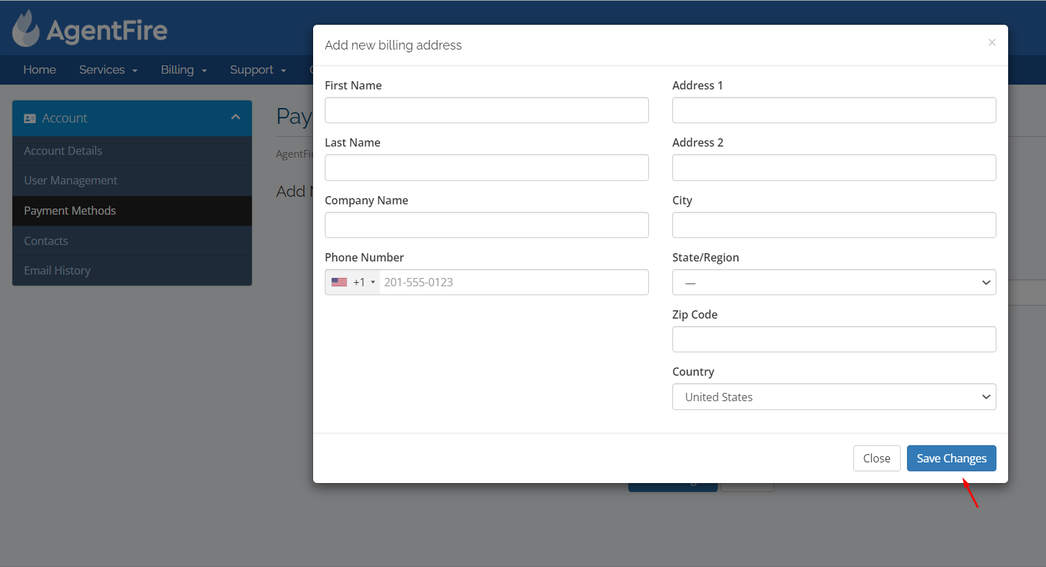 How to update my billing information