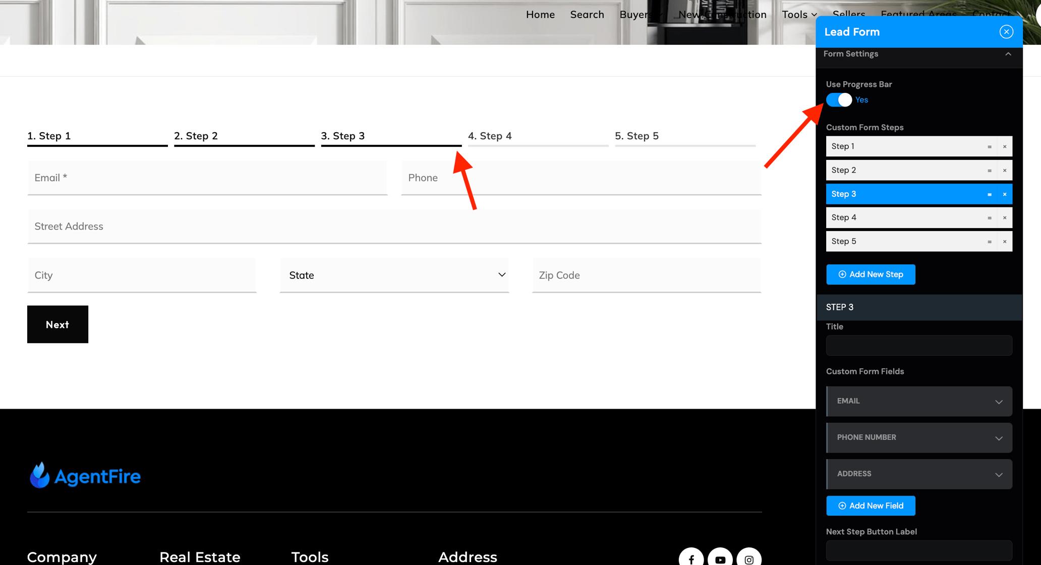 Lead Forms: Multi-Step Form